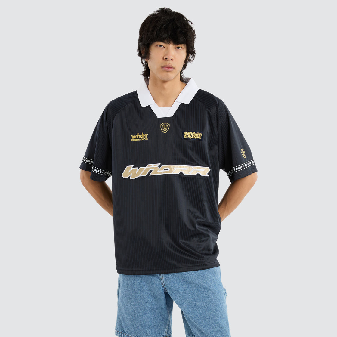 WNDRR Rothman Football Jersey in Navy | Neverland Store