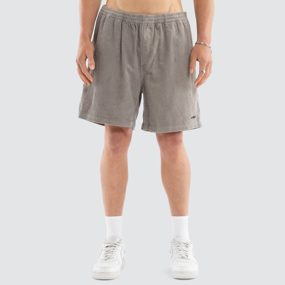 XLarge 91 Wide Cord Beachshort in Grey | Neverland Store
