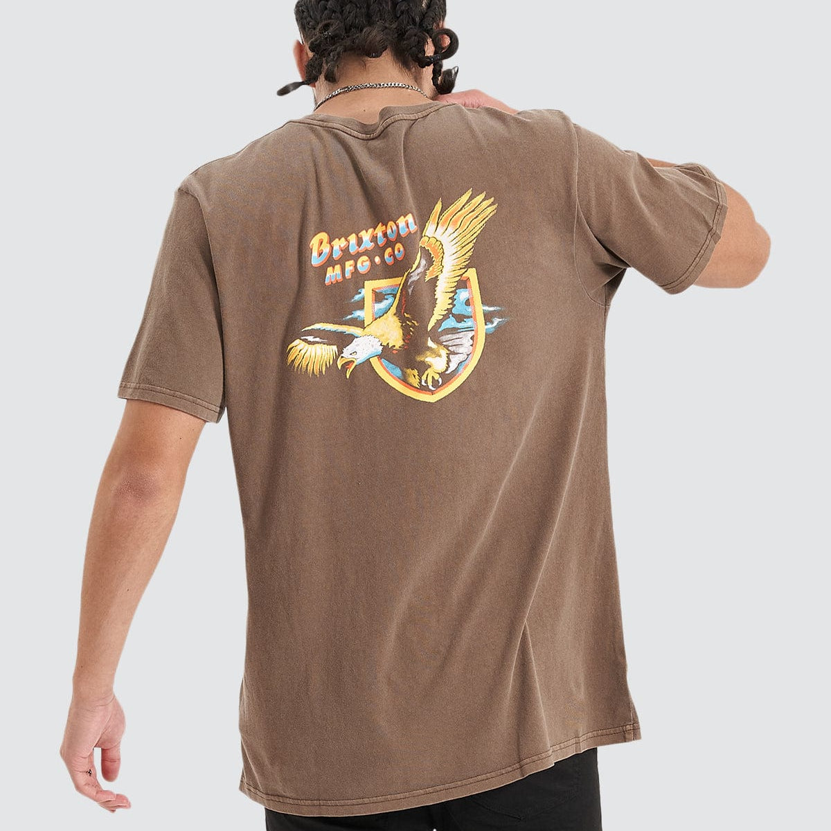 District Standard Dark Earth Worn Wash Brown T-Shirt | Neverland Store