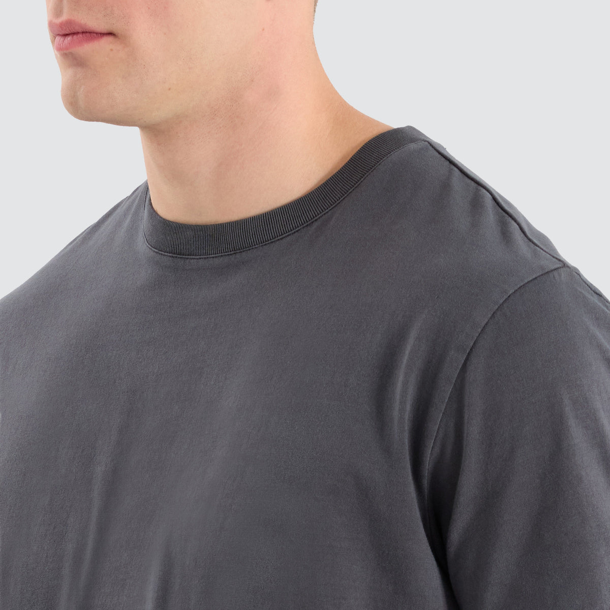 Bristol Dual Curved Tee in Pigment Asphalt | Neverland | Neverland Store