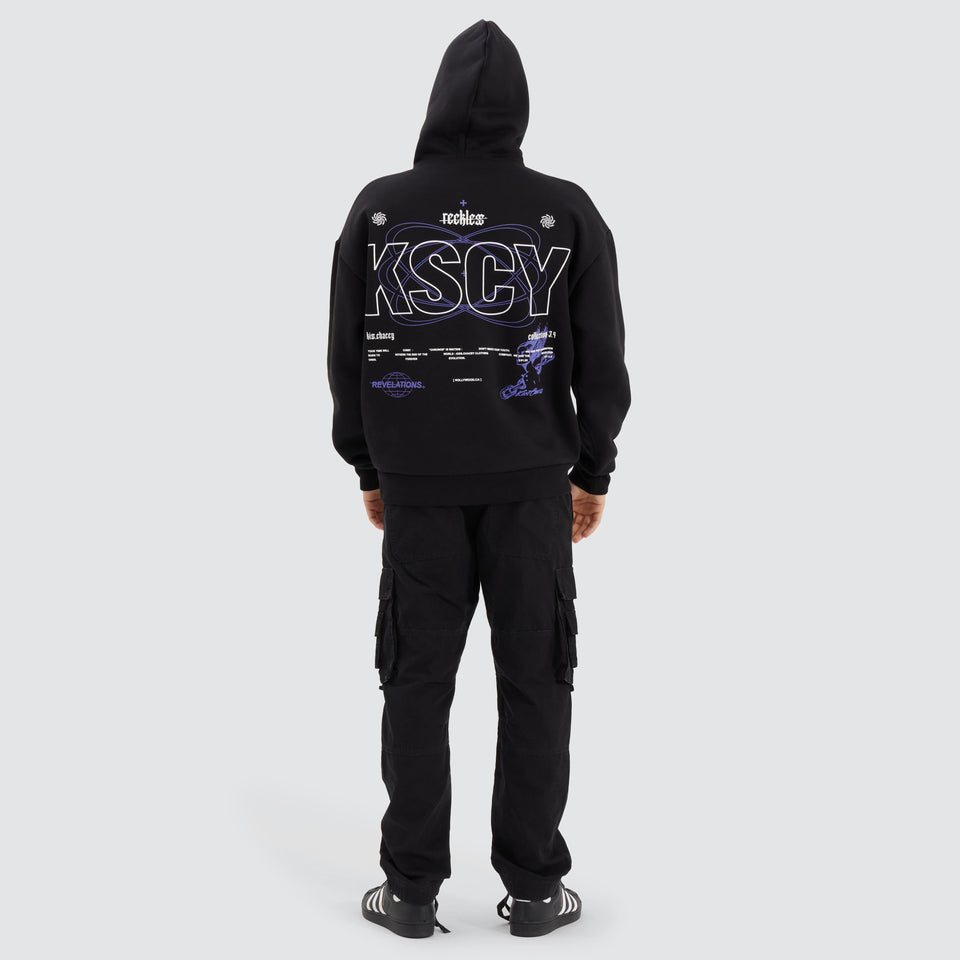 KSCY Chronos Oversized Hoodie in Jet Black | Neverland | Neverland Store