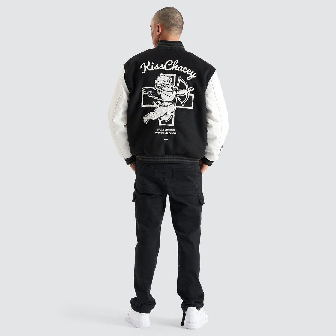 KSCY Code Vein Varsity Jacket in Jet Black | Neverland | Neverland Store