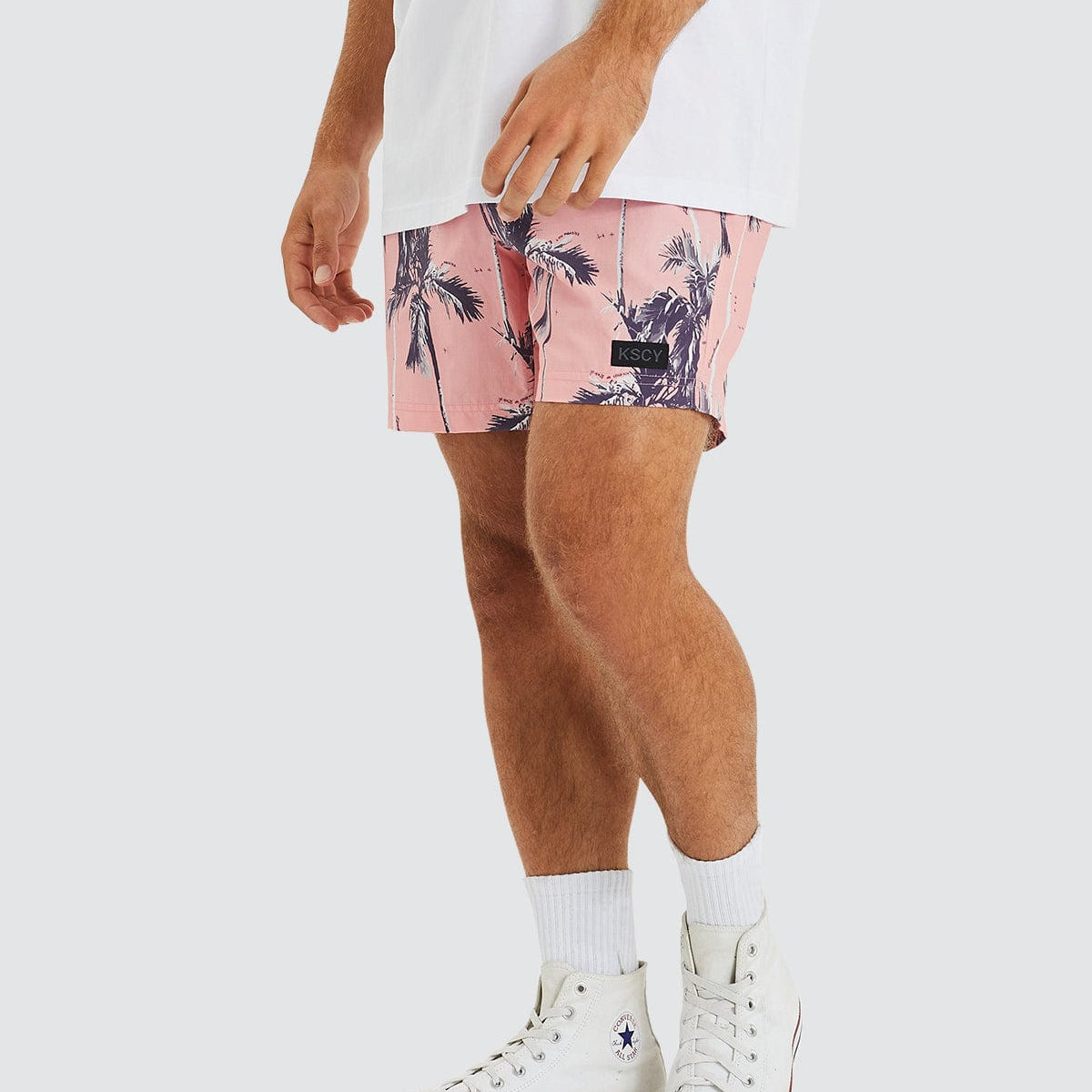 Dante Beach Short Pink/Black Print | Neverland Store