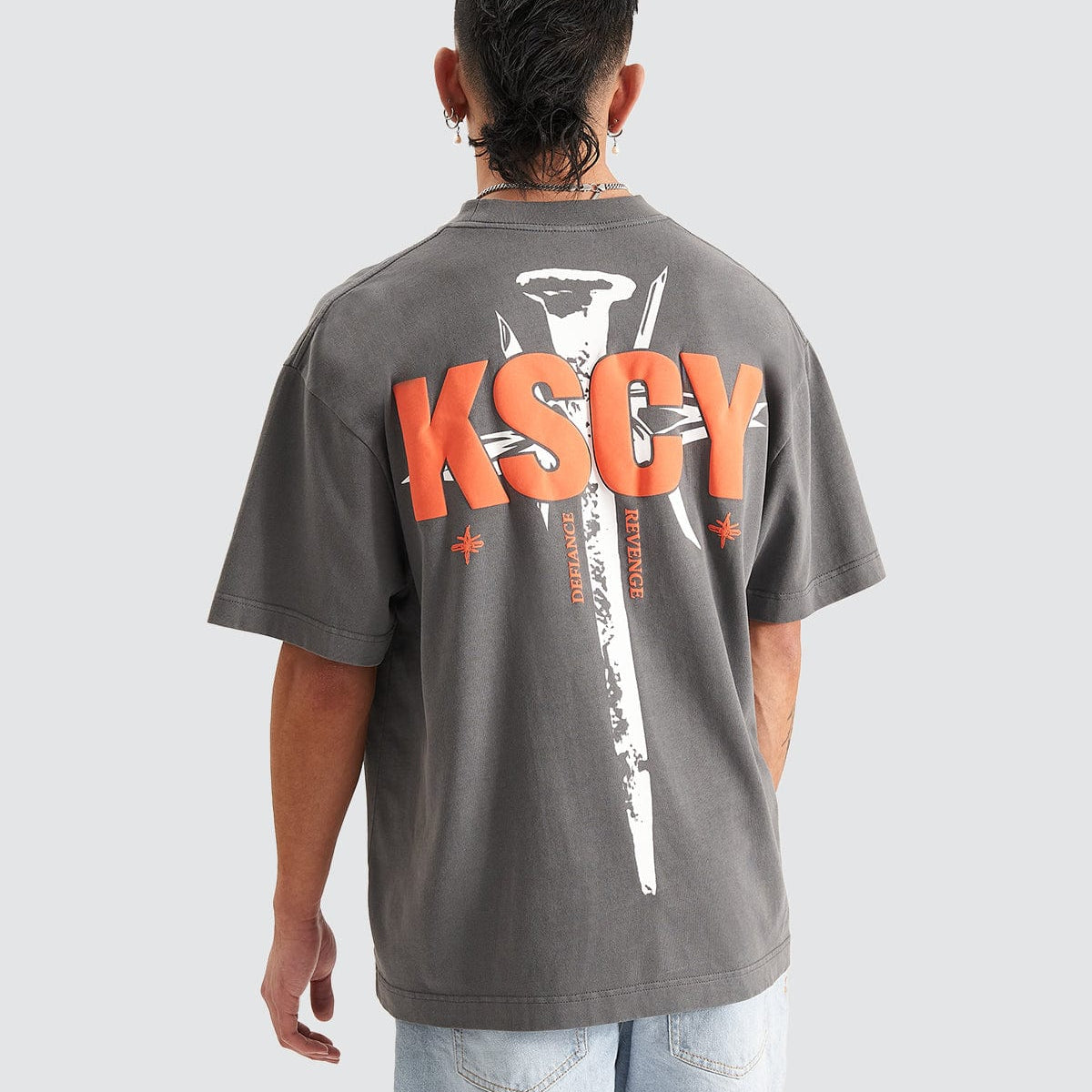 KSCY Defiance Heavy Street Tee in Pigment Steel Grey | Neverland ...