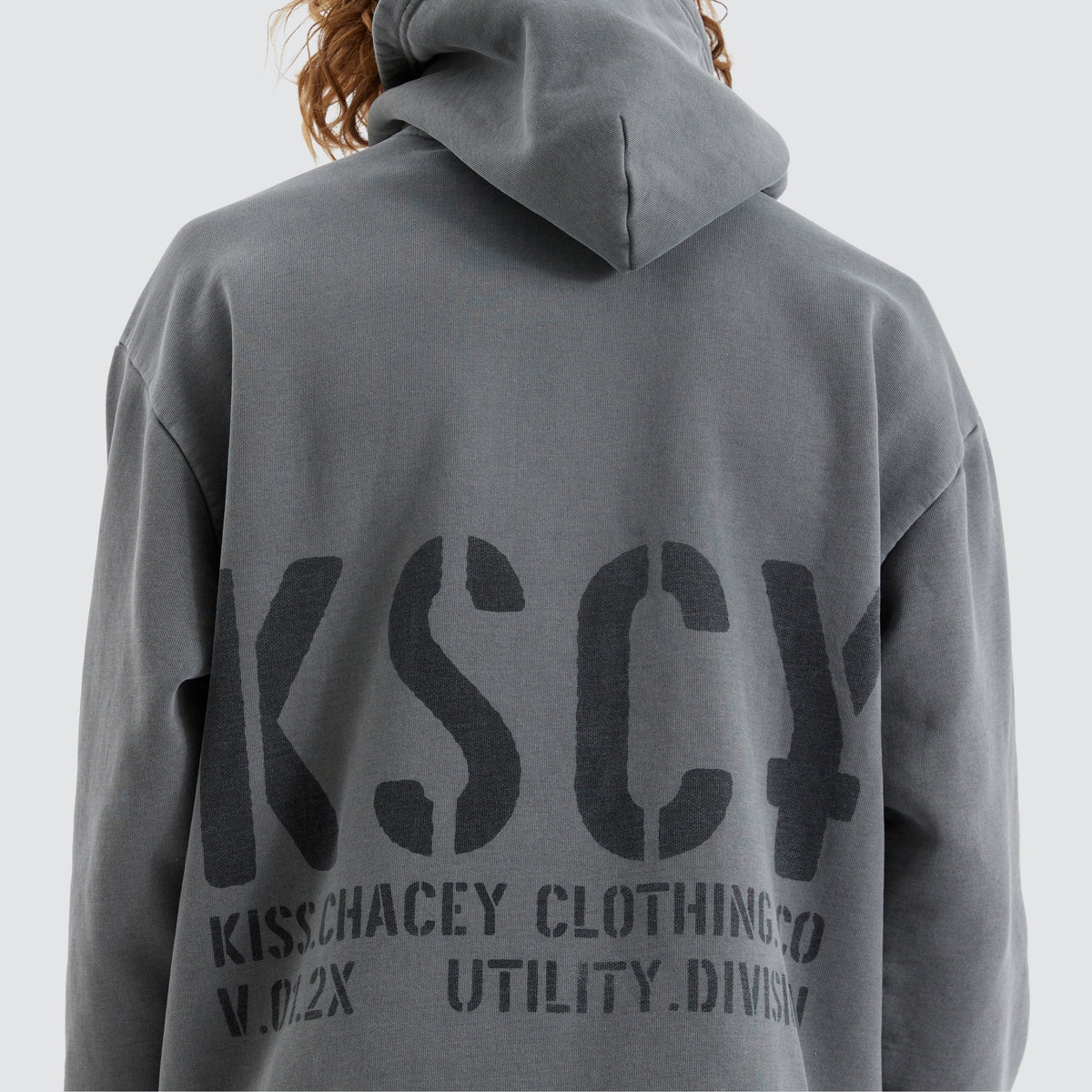 KSCY Efficacy Heavy Relaxed Hoodie in Steel - Kiss Chacey | Neverland Store