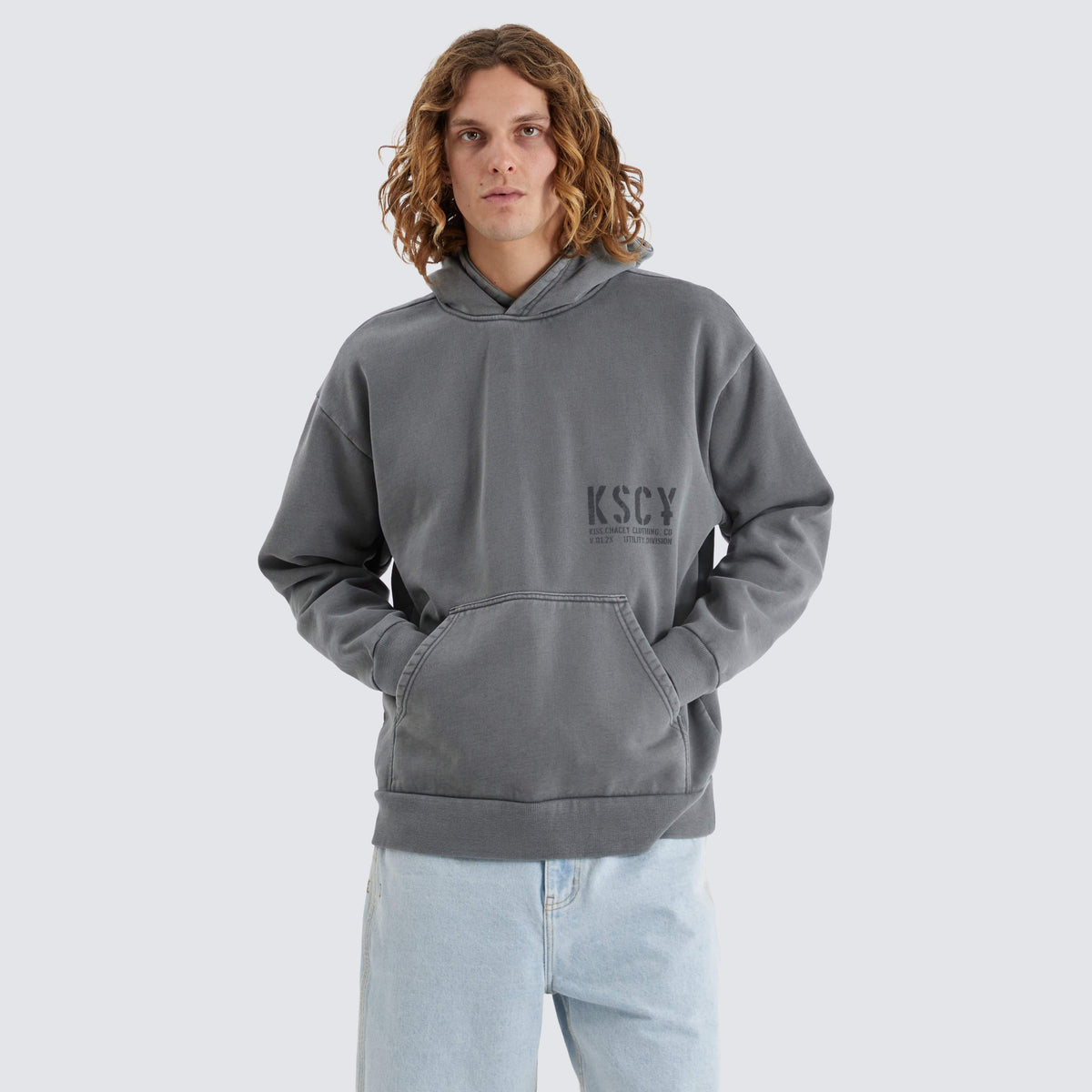 KSCY Efficacy Heavy Relaxed Hoodie in Steel - Kiss Chacey | Neverland Store