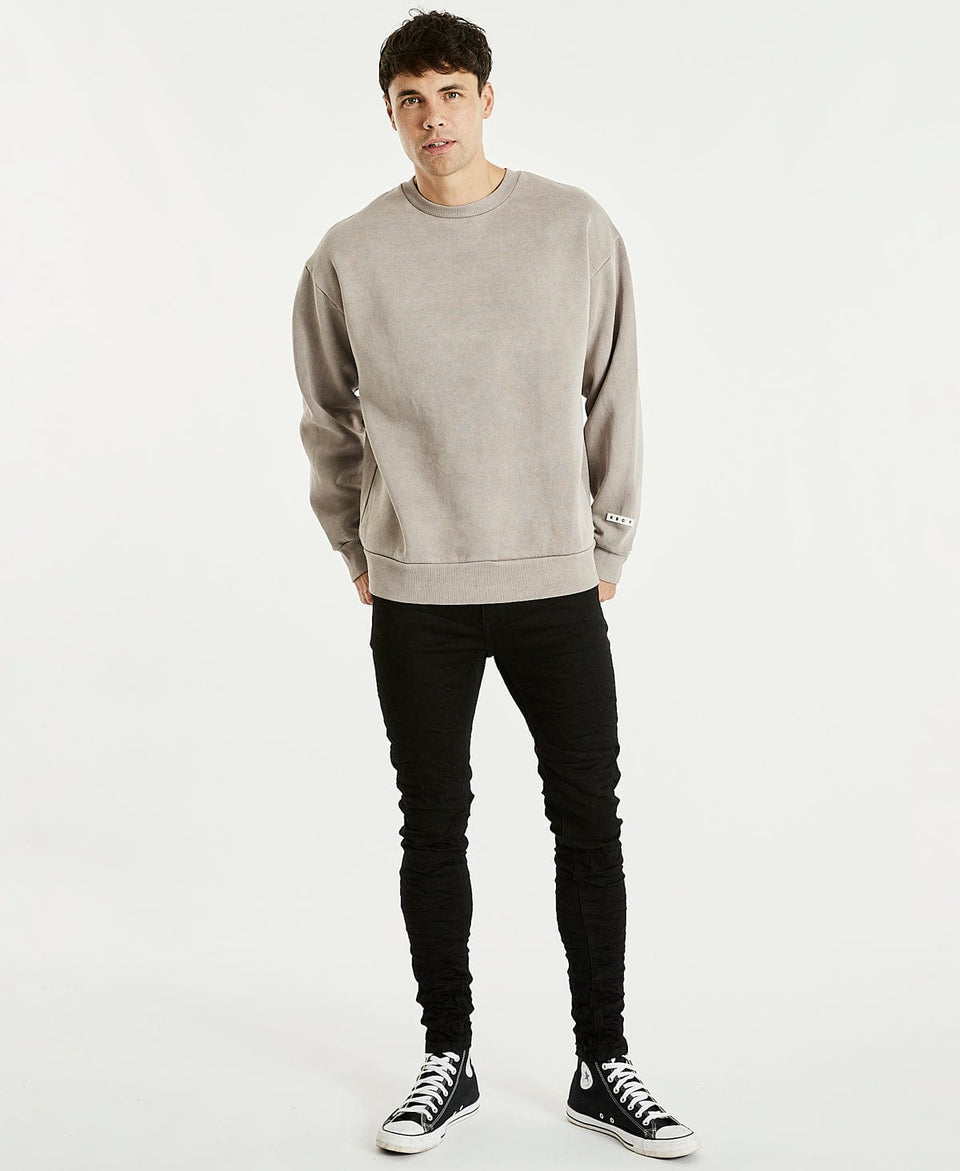 Essentials Crew Neck Jumper Pigment Gull | Neverland Store