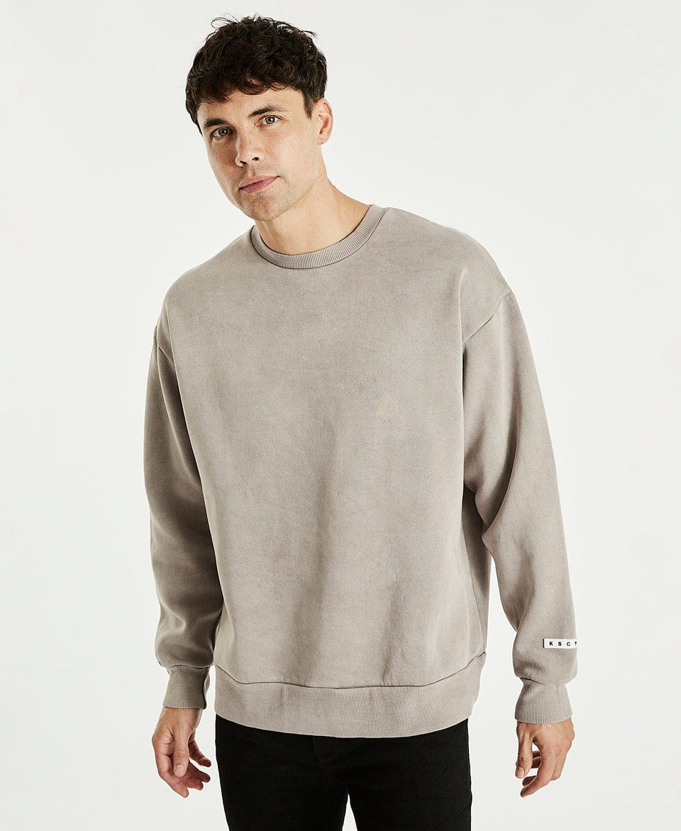 Essentials Crew Neck Jumper Pigment Gull | Neverland Store