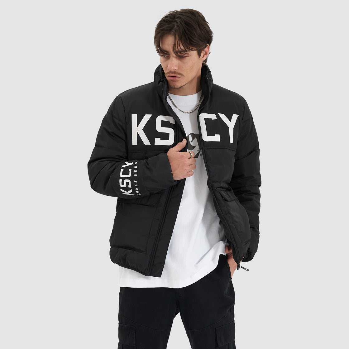 KSCY Infinity Puffer Jacket in Black - Kiss Chacey | Neverland Store