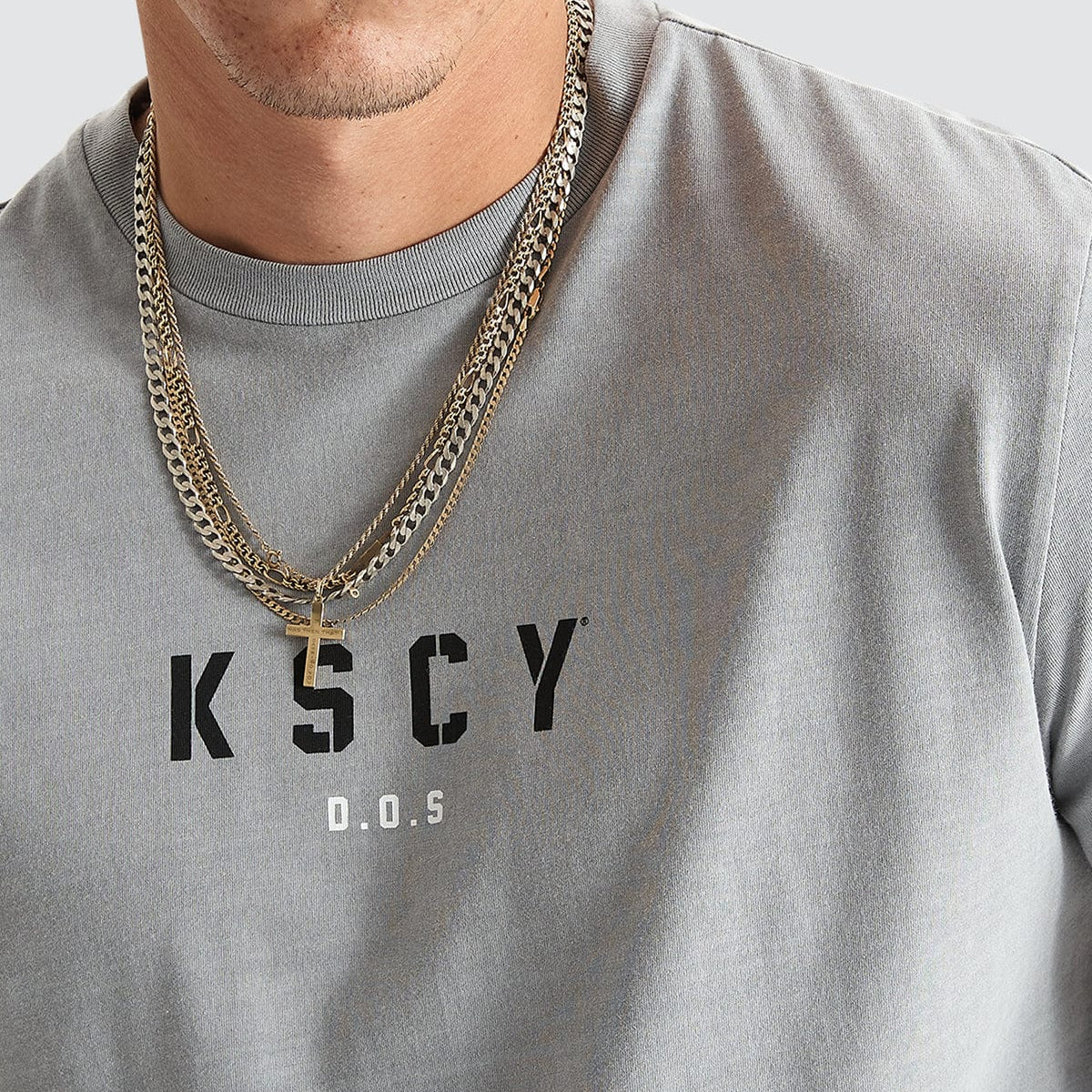 Kiss Chacey Lambert Curve Tee in Limestone - Neverland Store