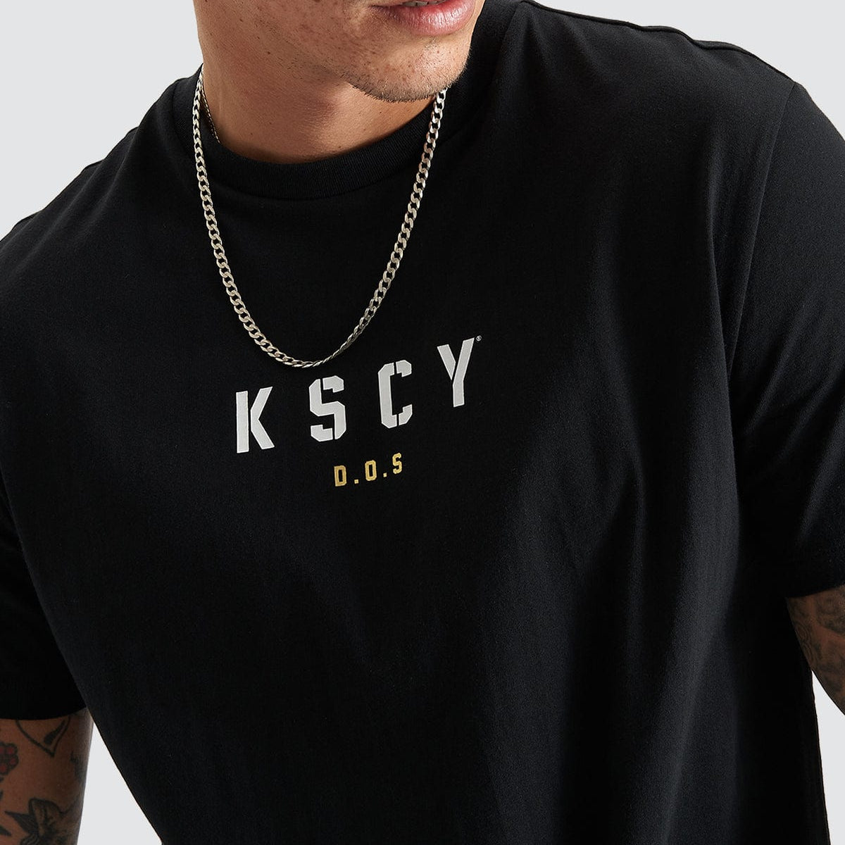 KSCY Lambert Curved Tee in Black - Neverland Store