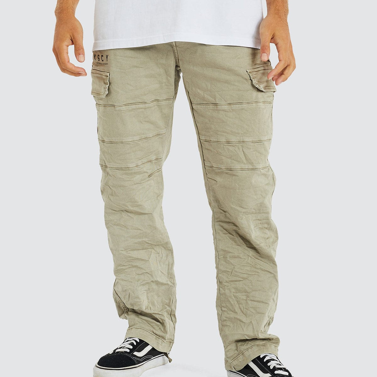 KSCY Michigan Side Pocket Cargo Pants Sage Green | Neverland Store