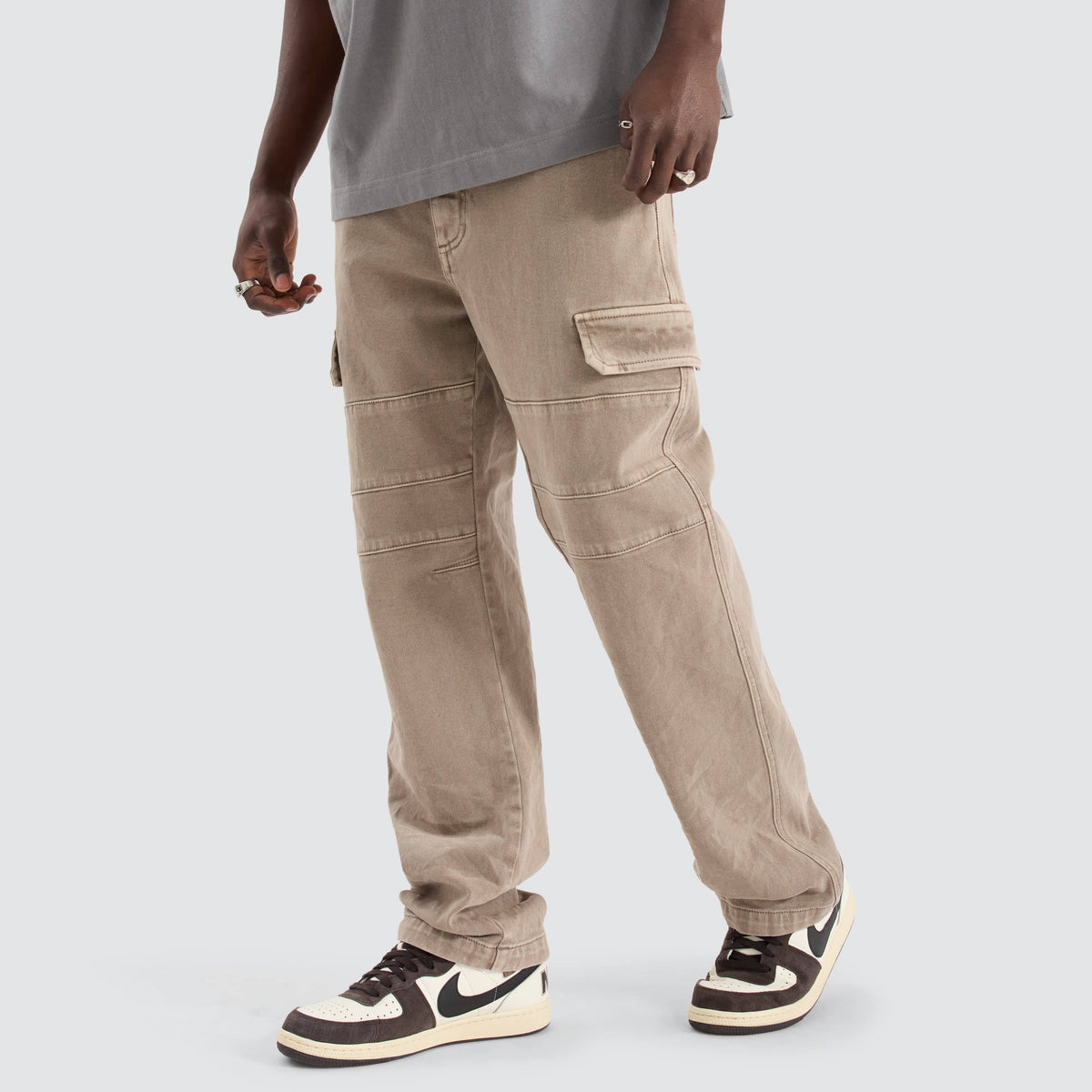 Kiss Chacey Seattle Cargo Pant in Moon Rock Brown | Neverland Store