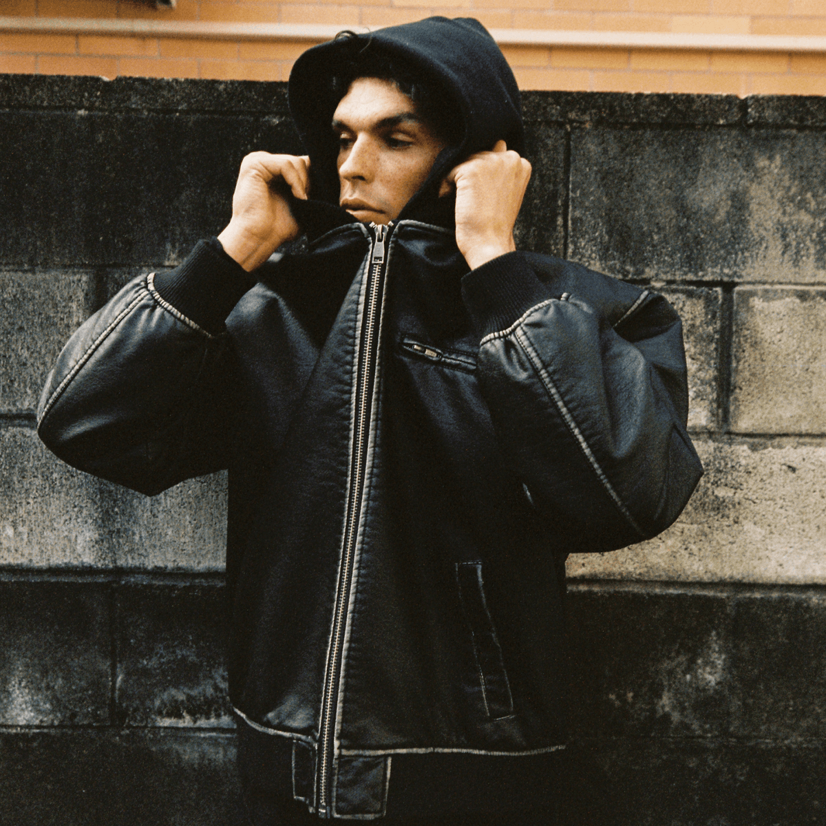 KSCY Solstice Bomber Jacket in Washed Black - Neverland | Neverland Store