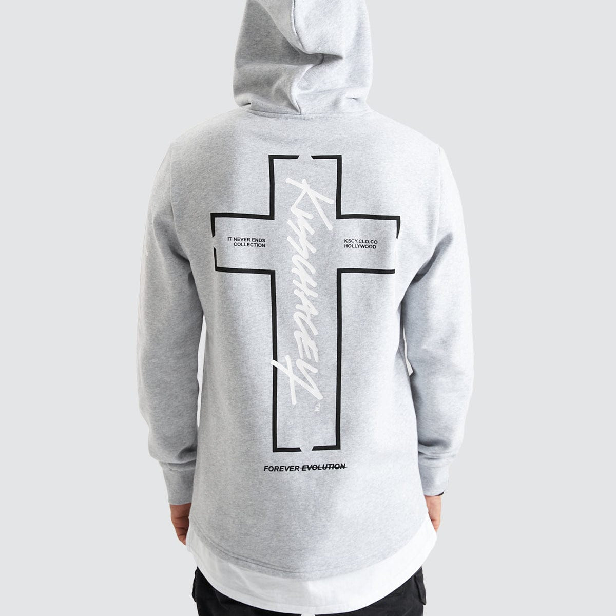 Kiss Chacey Trevor Hooded Sweater in Grey - Neverland Store