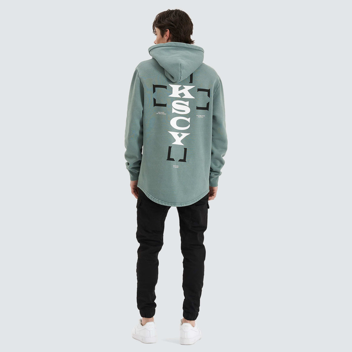 KSCY Unstated Heavy Curved Hoodie in Trellis - Kiss Chacey | Neverland ...
