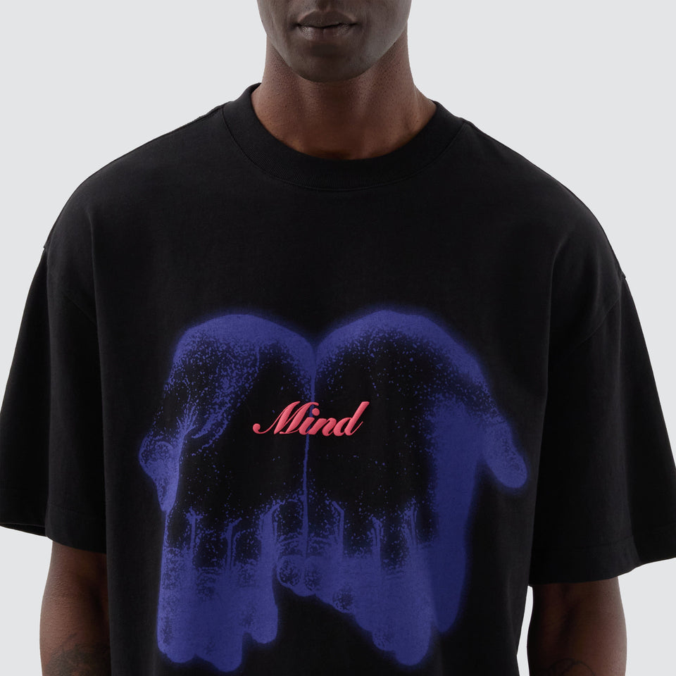 MIND GALLERY Code Street Tee in Jet Black | Neverland Store