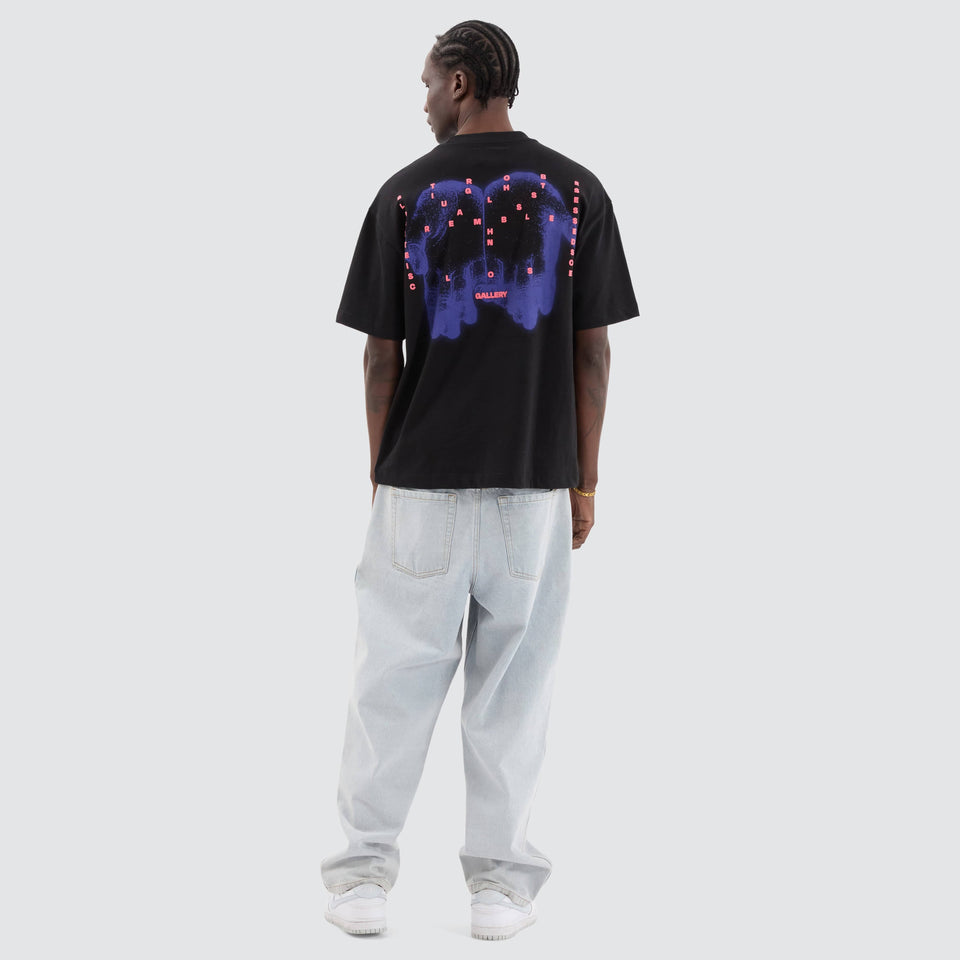 MIND GALLERY Code Street Tee in Jet Black | Neverland Store