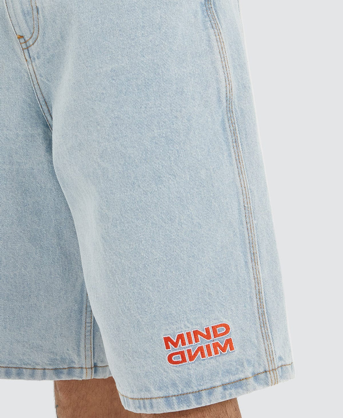 Mind Gallery Dnim Longline Bleach Jorts - Neverland Store