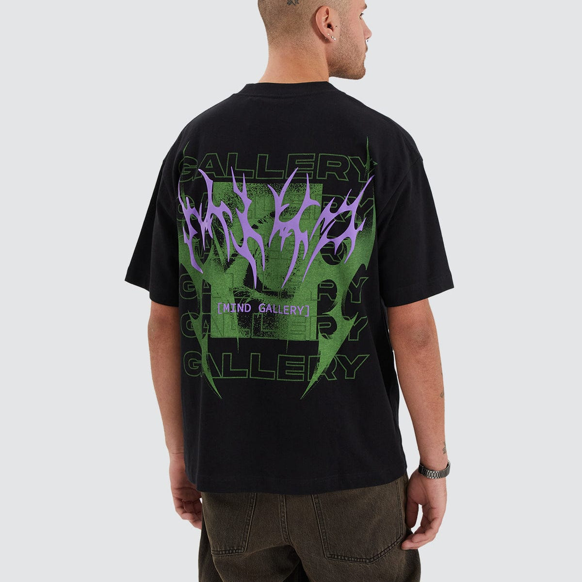 Mind Gallery Sharp Tee in Jet Black - Neverland Store