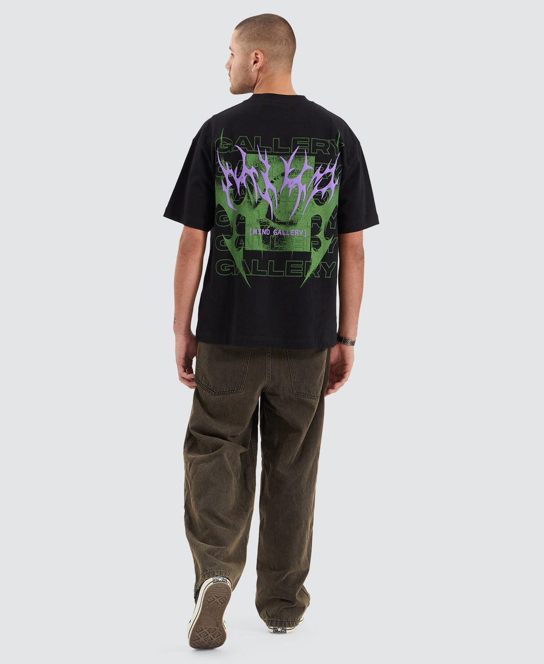 Mind Gallery Sharp Tee in Jet Black - Neverland Store