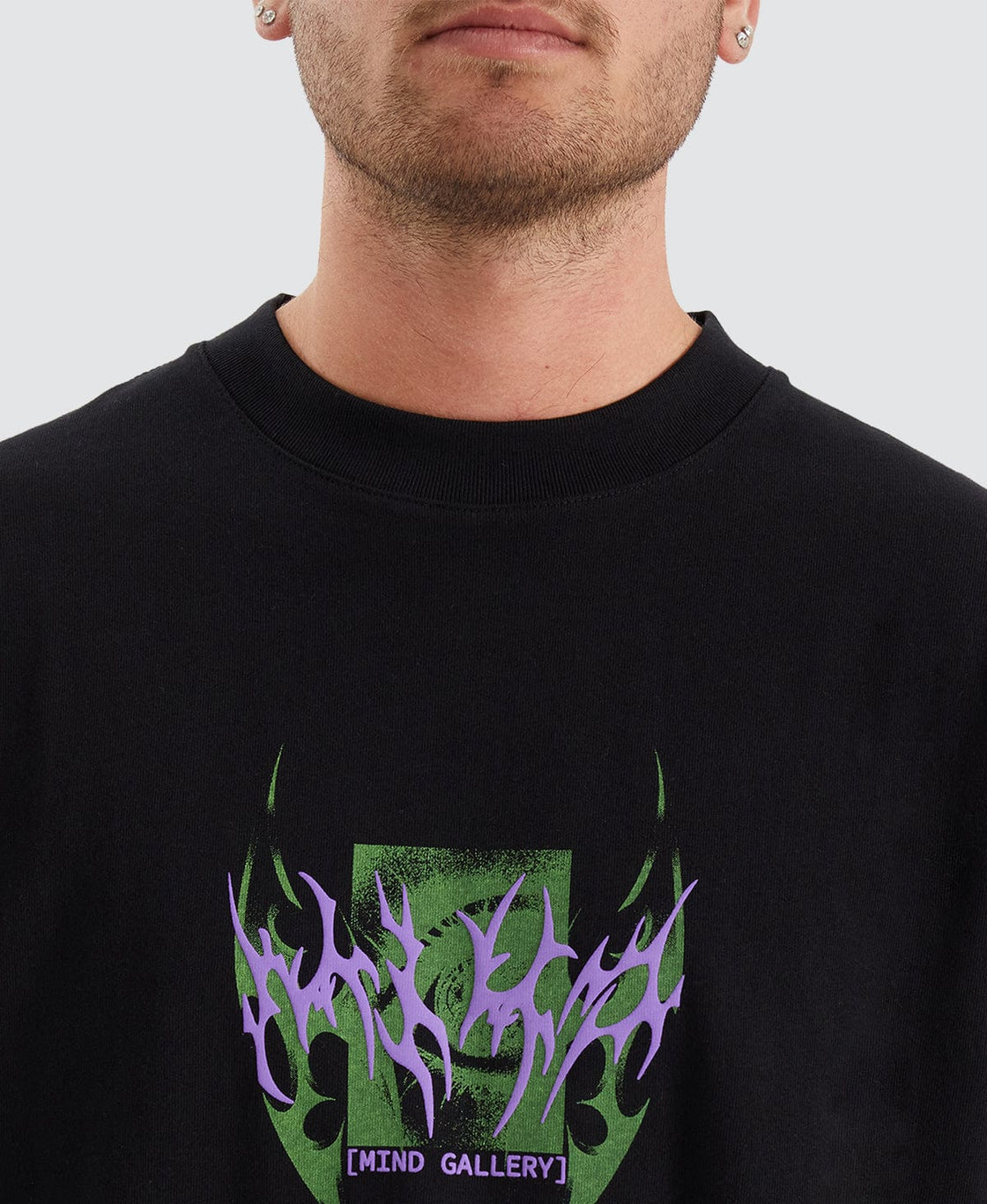 Mind Gallery Sharp Tee in Jet Black - Neverland Store