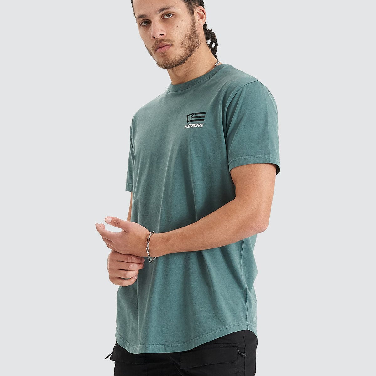 Advance Dual Curved Tee Pigment Silver Pine | Neverland Store
