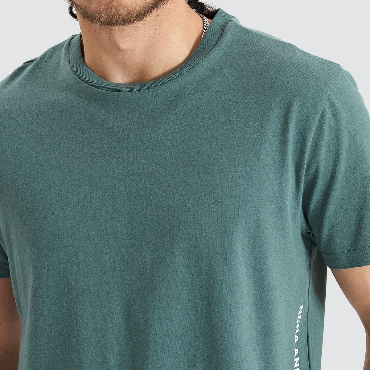 Back Rank Dual Curve Tee Silver Pine | Neverland Store