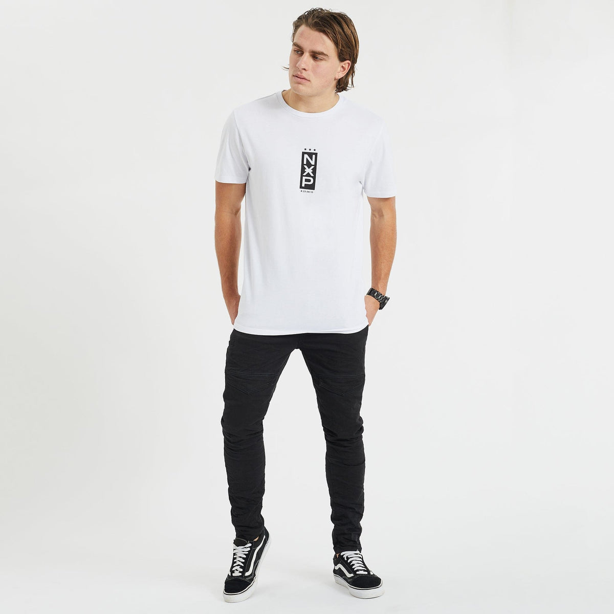 NXP Boost Cape Back T-Shirt in White | Neverland | Neverland Store