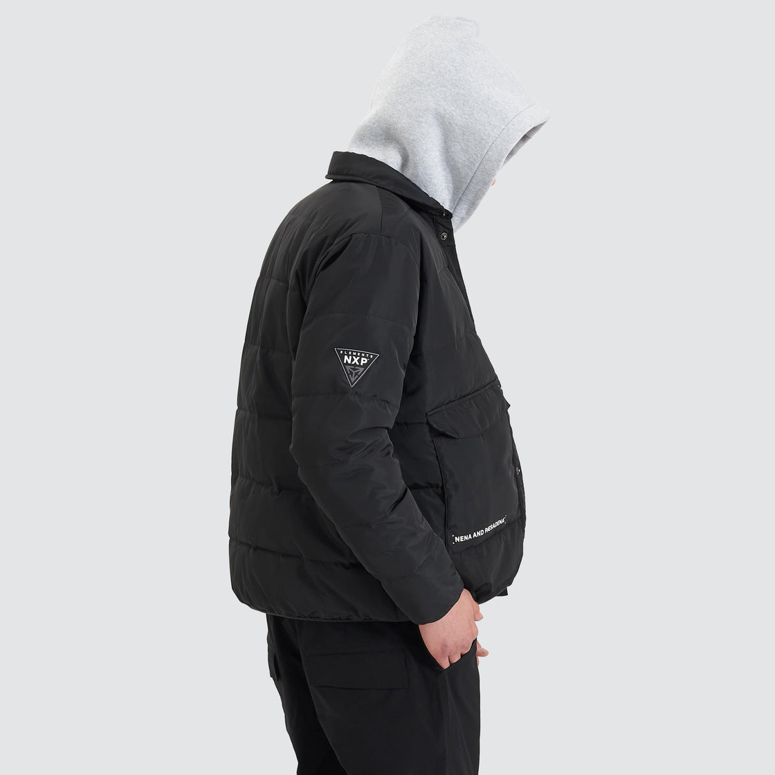 NXP Context Puffer Shirt in Jet Black | Neverland | Neverland Store