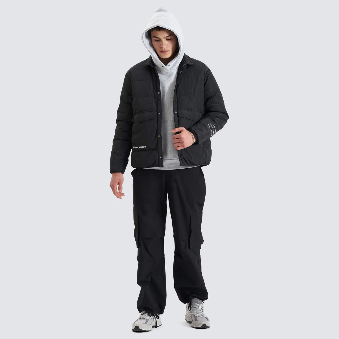 NXP Context Puffer Shirt in Jet Black | Neverland | Neverland Store