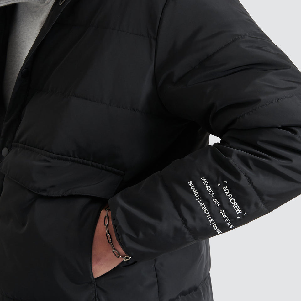 NXP Context Puffer Shirt in Jet Black | Neverland | Neverland Store