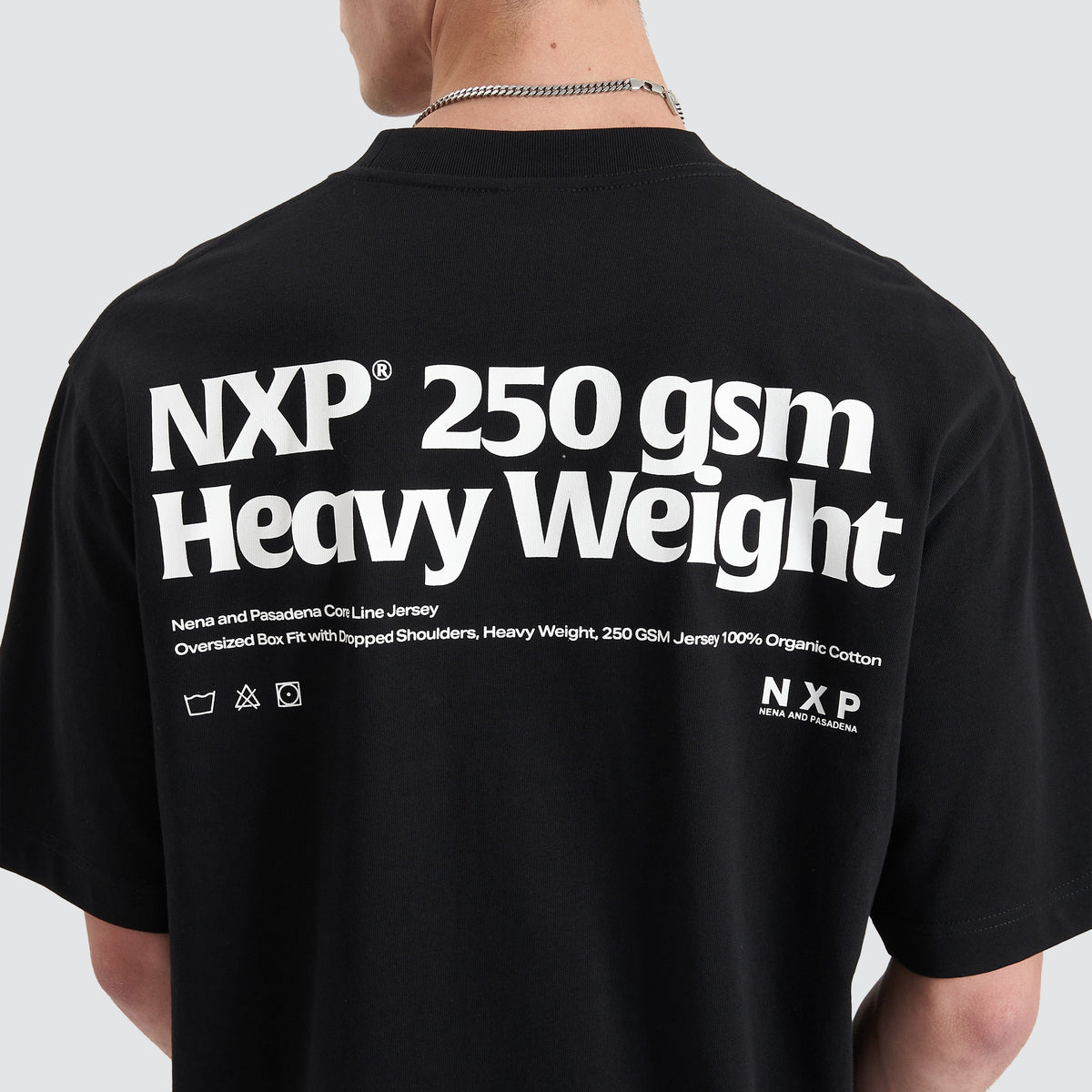 NXP Core Line Oversized Tee in Black - Nena and Pasadena | Neverland Store