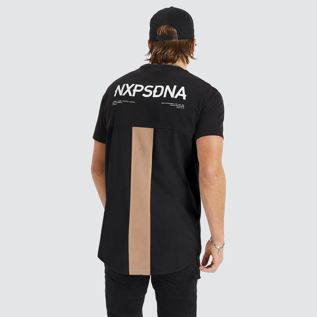 NXP Echelon Cape Back T-Shirt in Jet Black | Neverland | Neverland Store