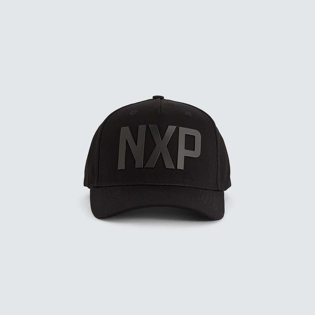 NXP Facade 5 Panel Peak Cap in Black - Nena and Pasadena | Neverland Store