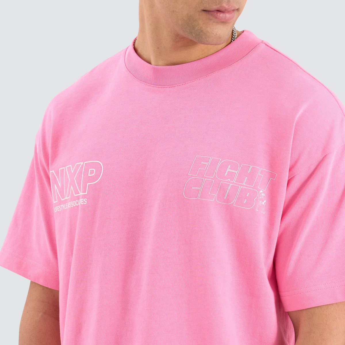 NXP Fight Club Heavy Raptor Tee in Pink | Neverland Store