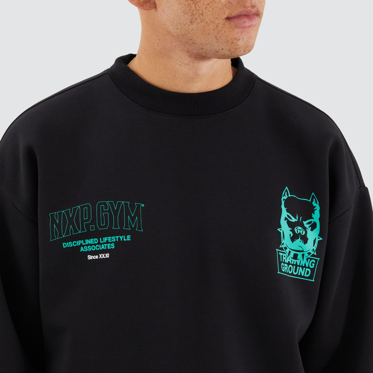 NXP Ground Box Fit Sweater in Jet Black | Neverland Store