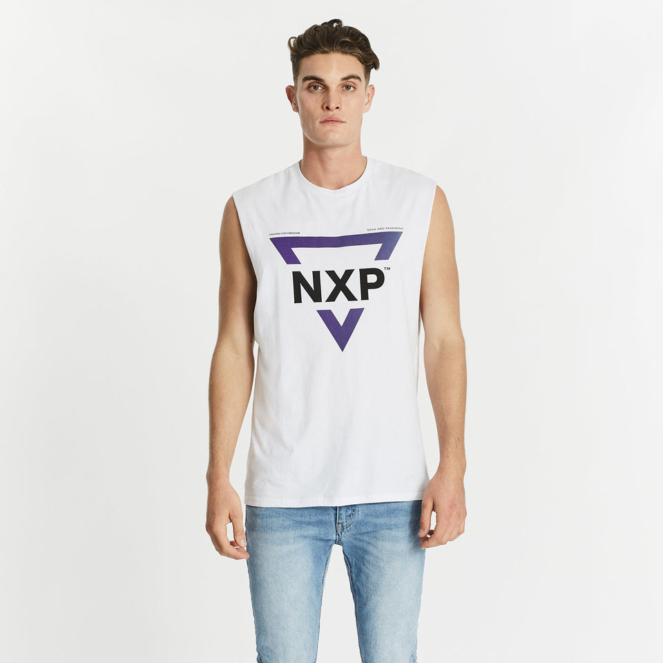 NXP Imitation Muscle Tank in White | Neverland | Neverland Store