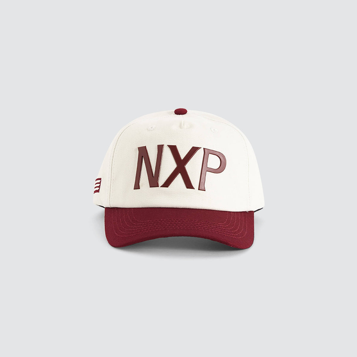 NXP Liminal 5 Panel Peak Cap in White - Nena and Pasadena | Neverland Store