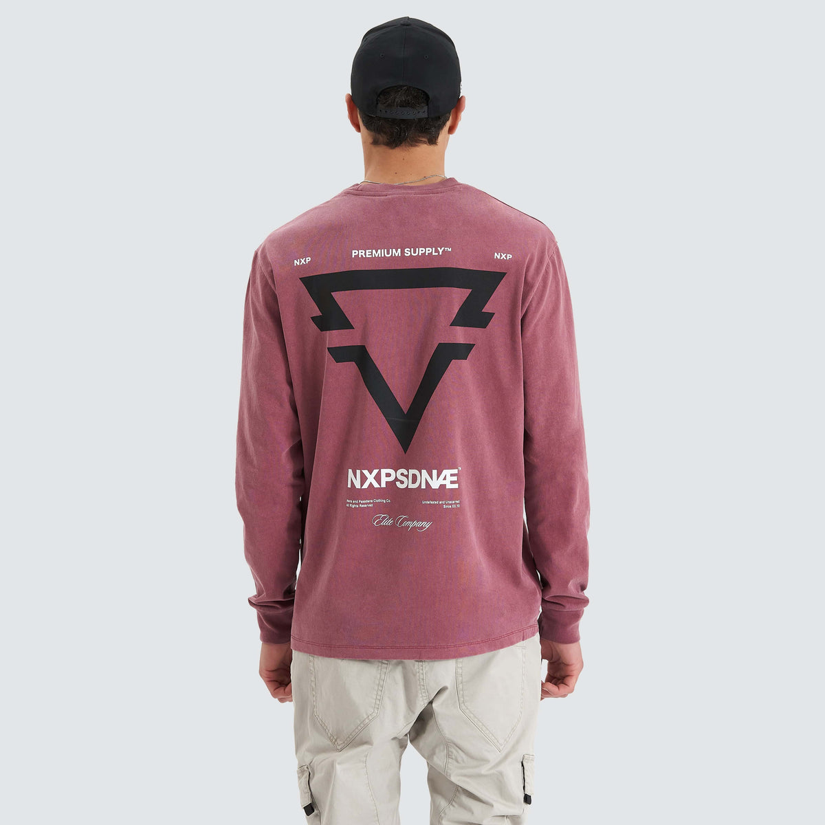 NXP Liminal Heavy Relaxed LS Tee in Red - Nena and Pasadena | Neverland ...