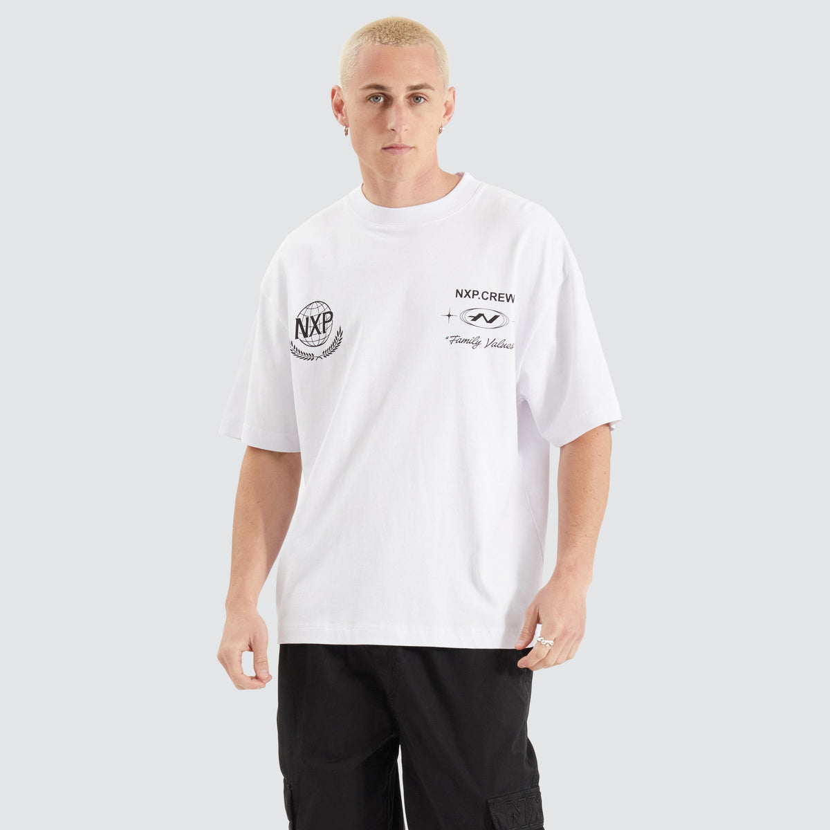 NXP Mode Heavy Street Tee in Optical White | Neverland Store