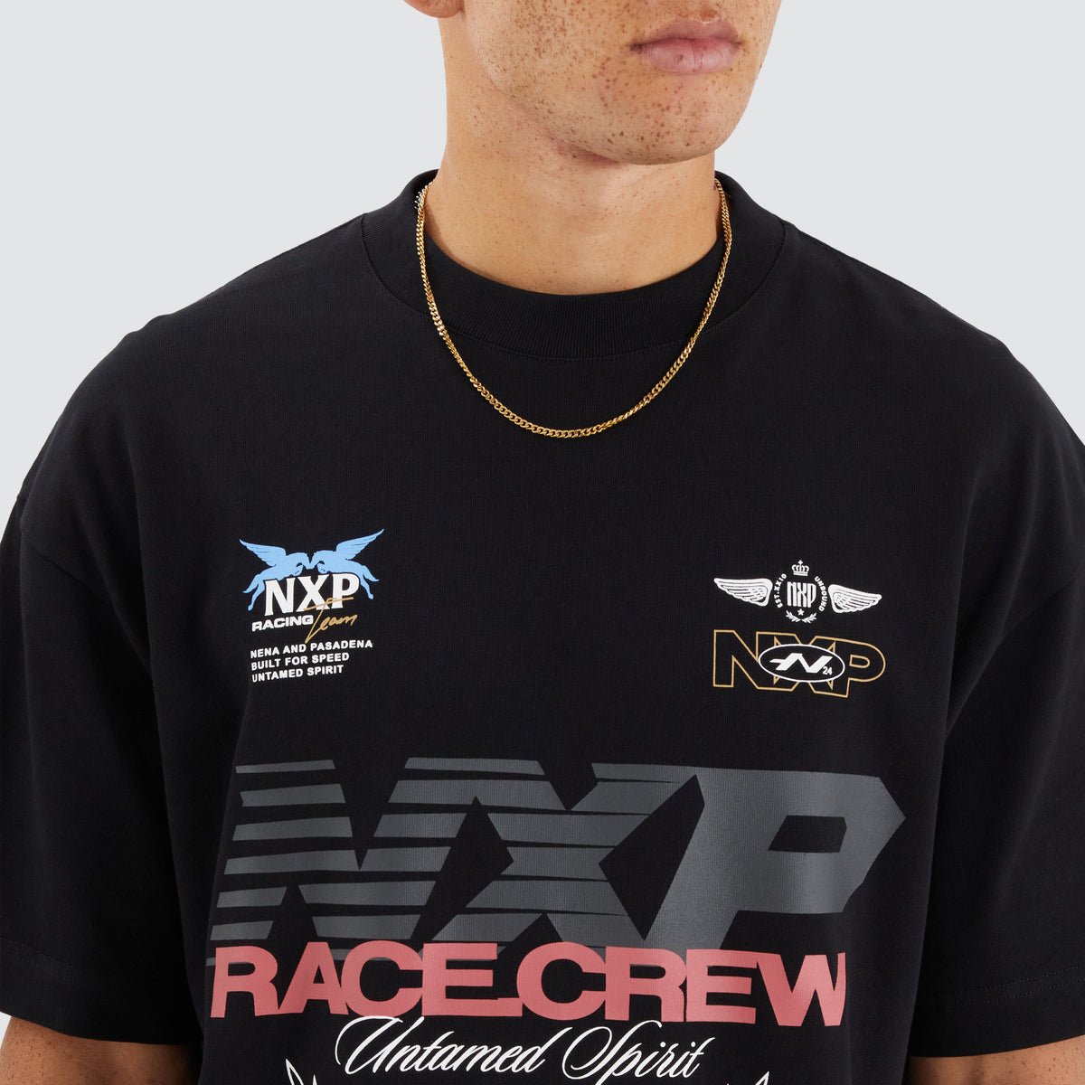 NXP Noble Street Tee in Jet Black | Neverland Store