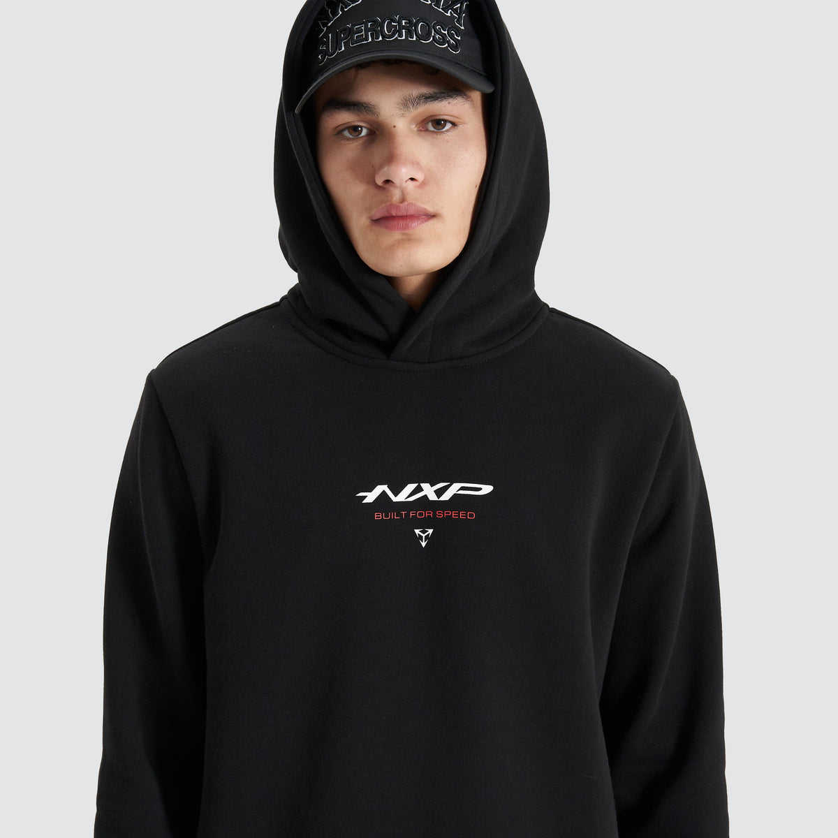 NXP Parallax Dual Curved Hoodie in Black - Nena and Pasadena ...