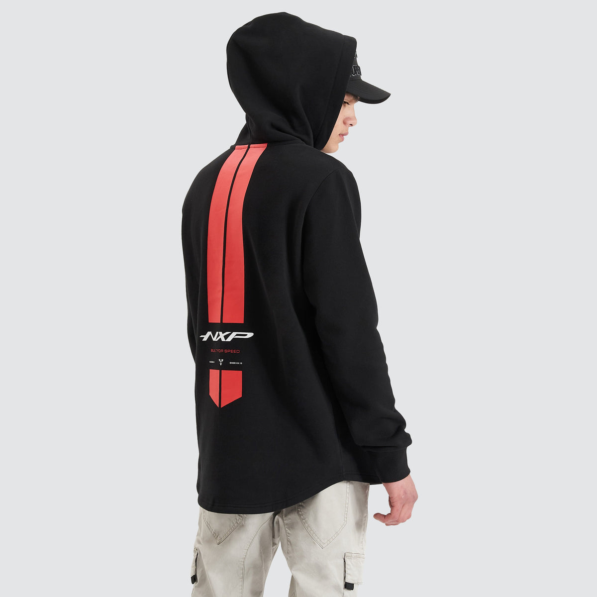 NXP Parallax Dual Curved Hoodie in Black - Nena and Pasadena ...