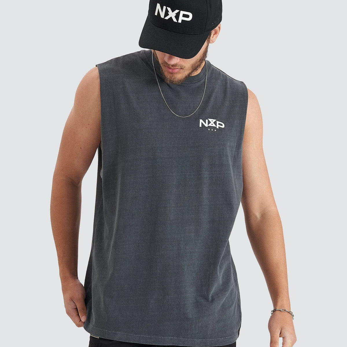 Rogue Relaxed Fit Muscle in Pigment Asphalt - Nena Pasadena | Neverland ...