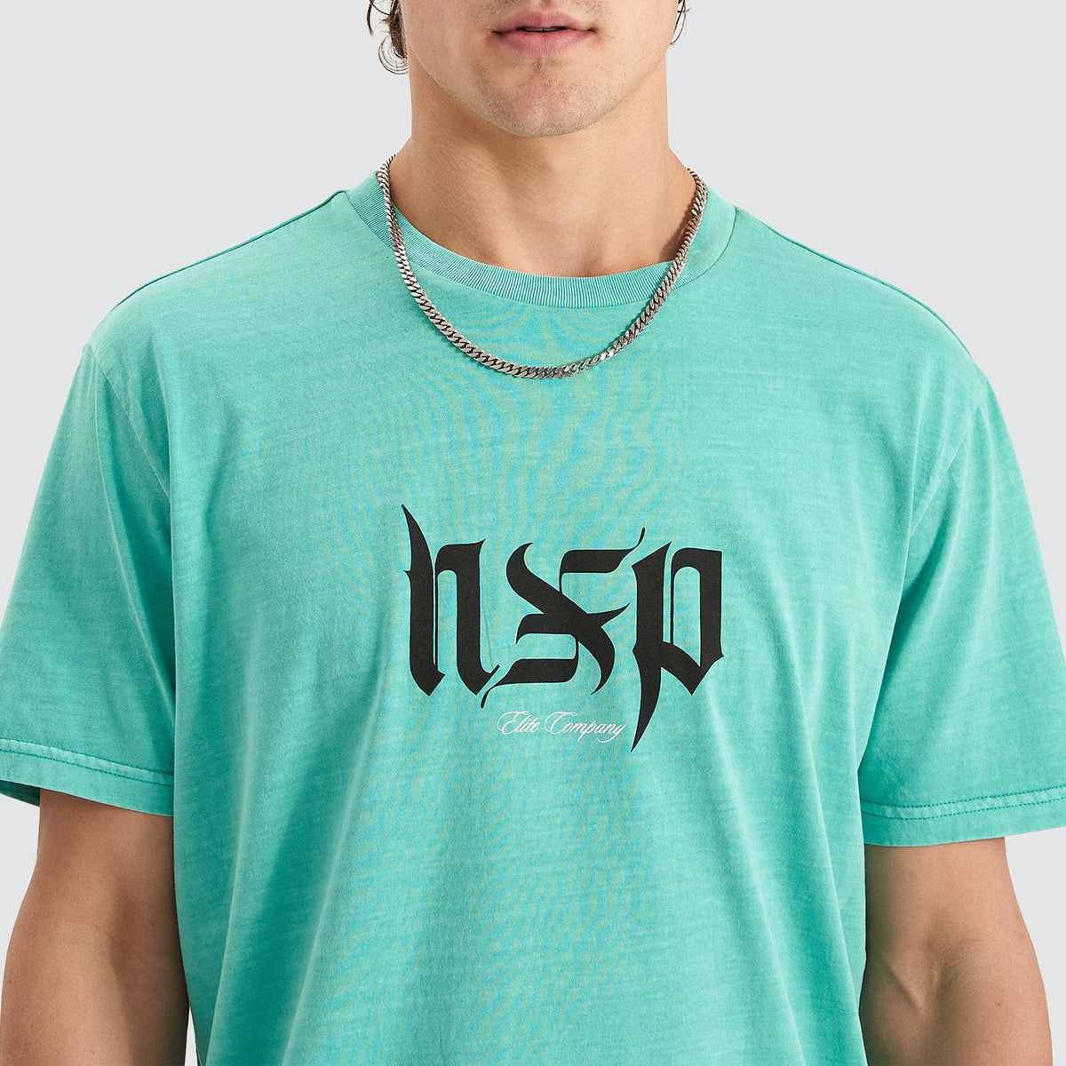 NXP Scripted Cape Back T-Shirt in Pigment Mint Green | Neverland ...