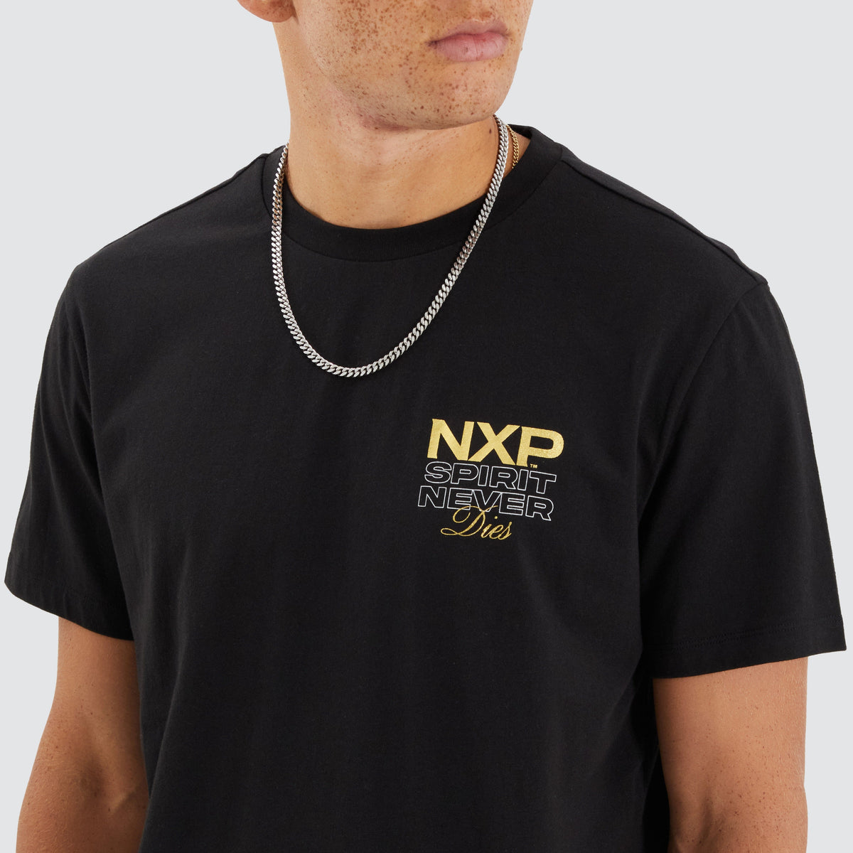 NXP Simulation Dual Curved Tee in Jet Black | Neverland Store