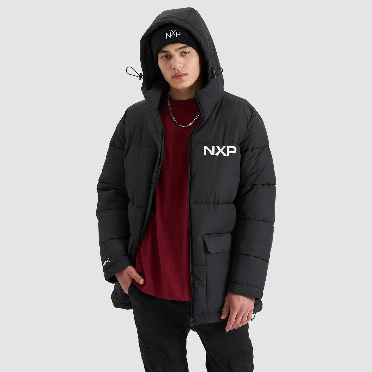 NXP Tectonics Puffer Jacket in Jet Black - Nena and Pasadena ...