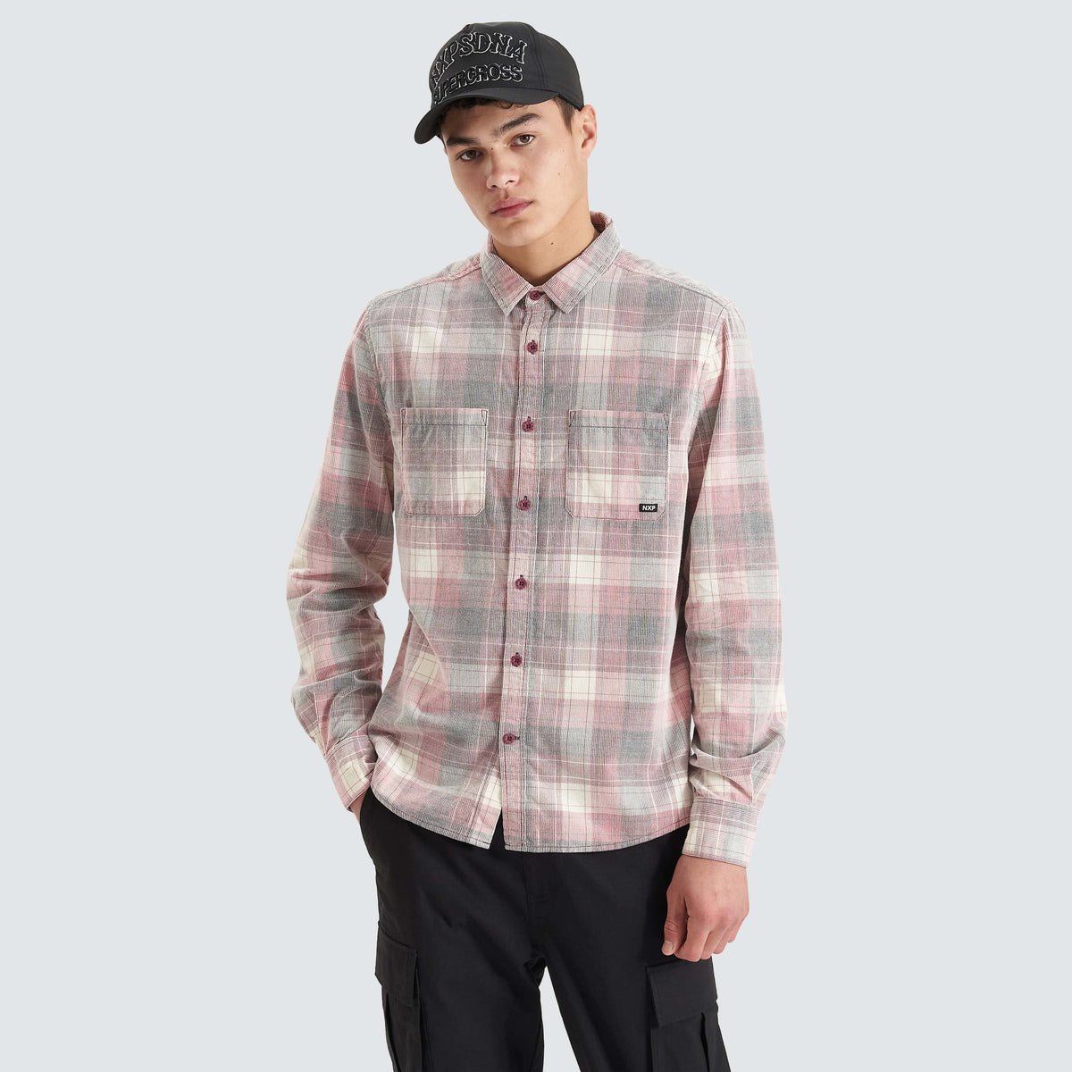 NXP Treshold L/S Shirt in Red Check - Nena and Pasadena | Neverland Store