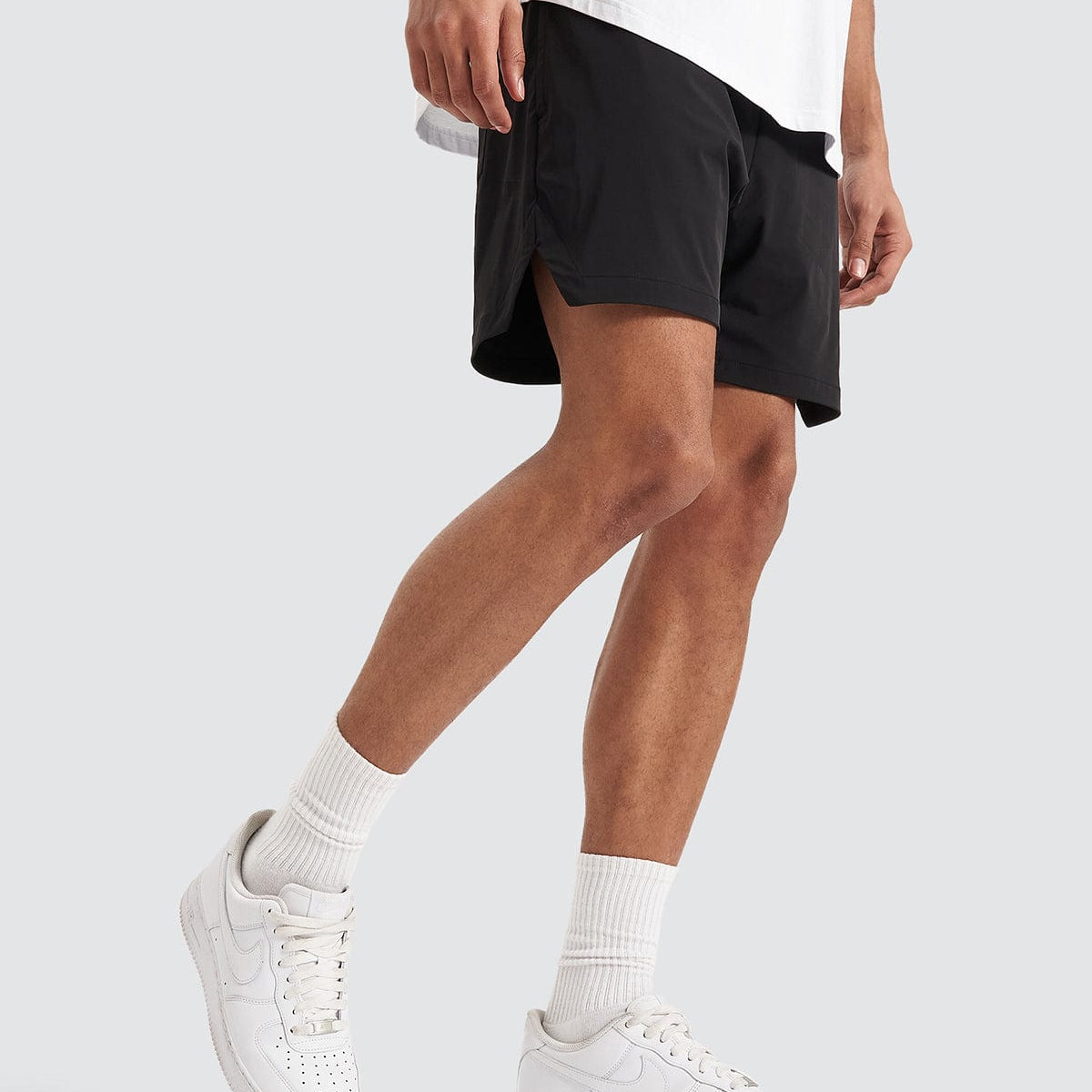 NXP Trigger Elastic Waist Shorts in Jet Black | Neverland | Neverland Store